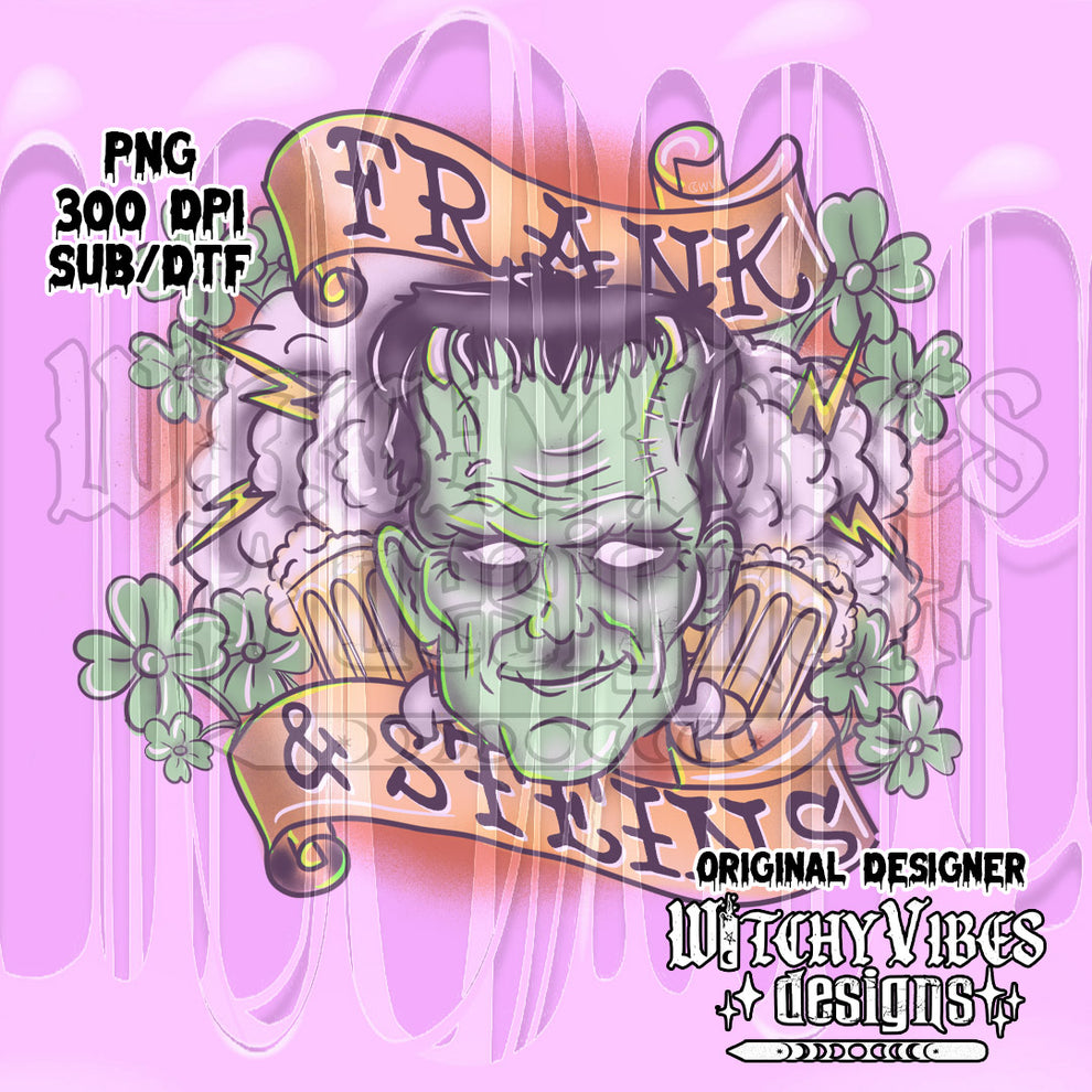 Frank and Steins PNG – Witchy Vibes Designs