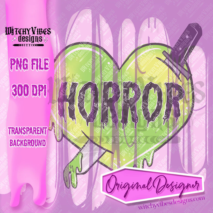 Horror Heart PNG – Witchy Vibes Designs